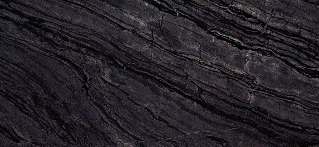 The bet of marble in dark tones for minimalist kitchens | TINO Natural ...